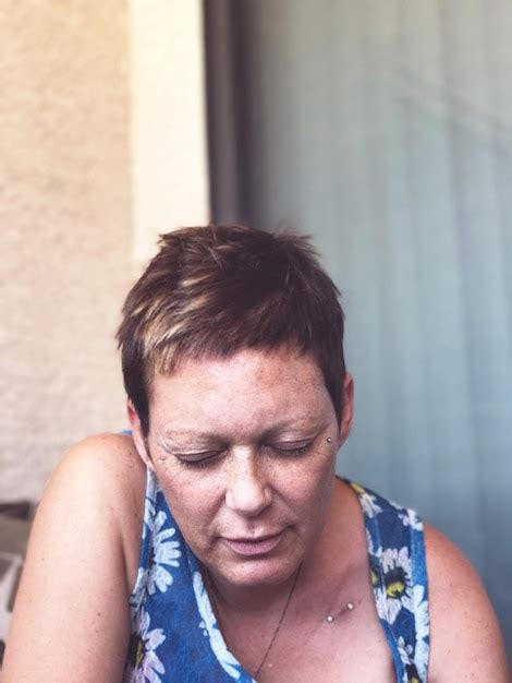 Premium Photo Close Up Of Woman With Closed Eyes