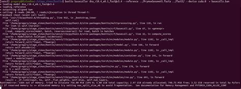 Help Train Issue Nanoporetech Bonito Github