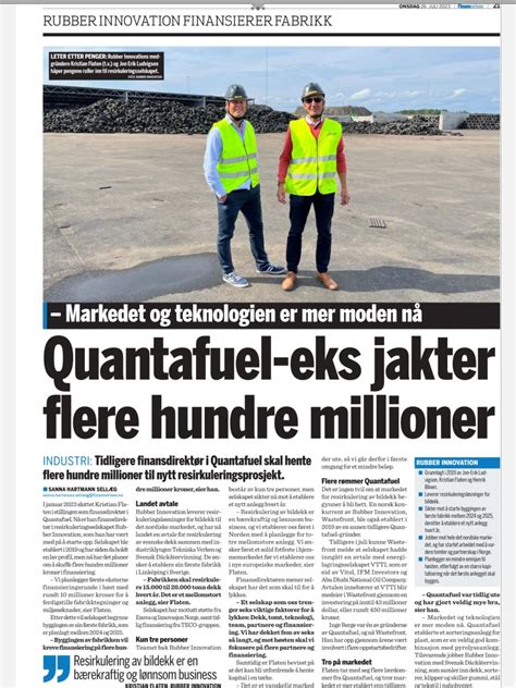 Kristian Flaten On Linkedin Circulareconomy Endoflifetyres Elt Finance