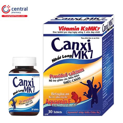 ChÍnh HÃng Canxi Mk7 Nhất Long Bổ Sung Canxi Cho Xương Chắc Khỏe