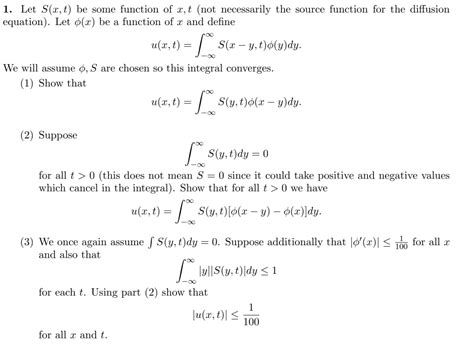 Solved Let S X T Be Some Function Of X T Not Chegg Com