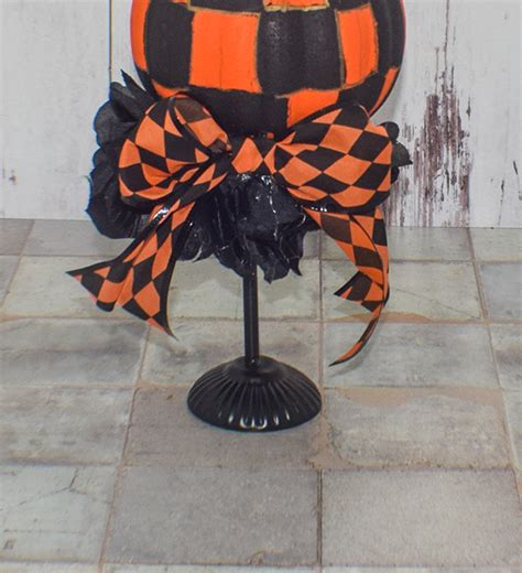 How To Make A Dollar Tree Halloween Foam Pumpkin Topiary Sew Very Crafty