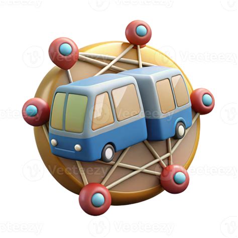 Beautiful Abstract City Transportation Network Map Isolated