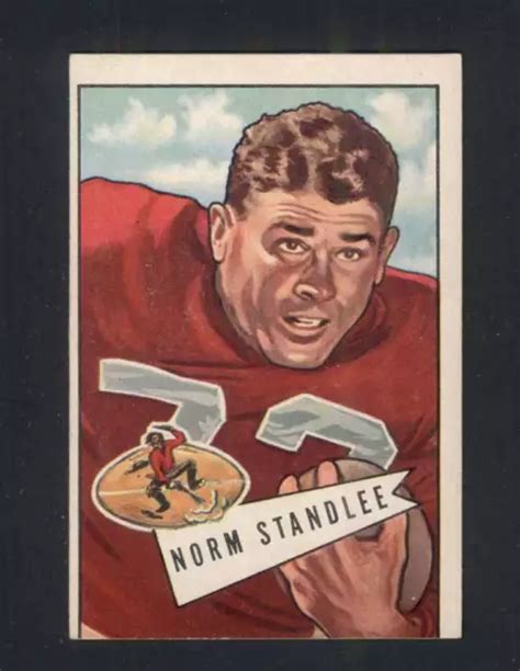 1952 Bowman Large 42 Norm Standlee Ex Ex 49ers 99916 Eur 14 92