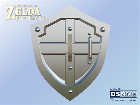 🛡️ Hylian Shield From Zelda Breath Of The Wild Life Size・ 3d File For