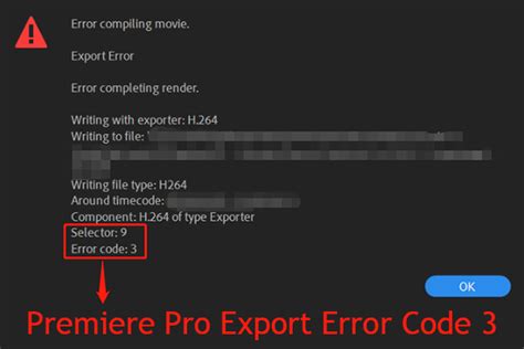 Alert Try To Fix Premiere Pro Export Error Code 3 Via These Ways