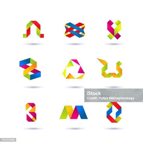 최소한의 기하학적 다 색 기호 및 도형 세트입니다 최신 유행 아이콘 그리고 Icontypes입니다 비즈니스 표지판 기호 레이블