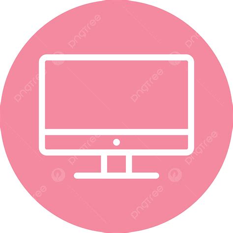 Icono De Monitor Aislado En El Fondo PNG Monitor Icono De La