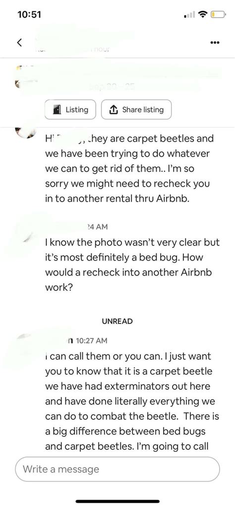 Airbnb Host Lies About Bed Bugs Then Cancels Reservation Before I Can