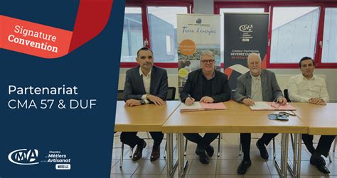 CMA57 DUF Signature De Convention De Partenariat CMA 57