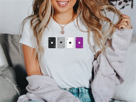 4 Aces Pride Shirt Cards Asexual Ace Shirt To Show Your Lgbtqia