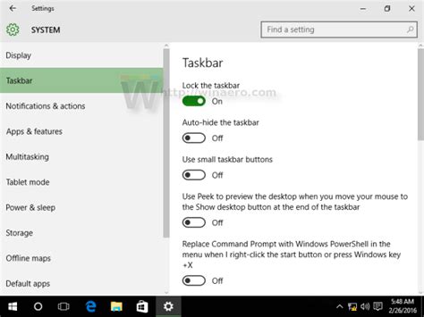 How To Create A Taskbar Settings Shortcut In Windows