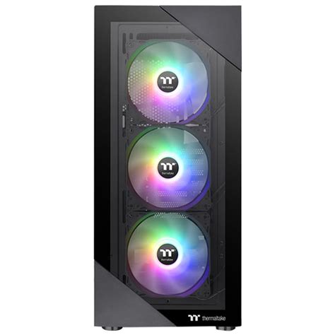 Buy Thermaltake View 200 Argb Tempered Glass Mid Tower Case Black Ca