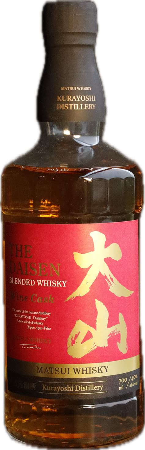 The Daisen Wine Cask Matsui Whisky 70cl La Cahute Cave à Vins
