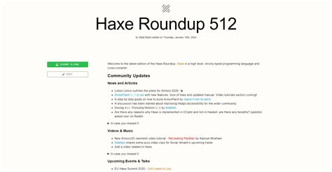 Haxe Roundup 512 Haxe