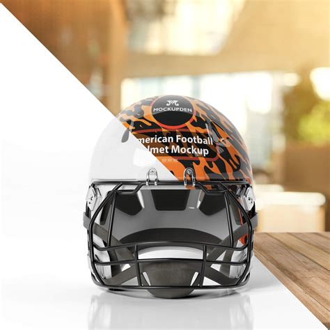 Free American Football Helmet Mockup Psd Template Mockup Den