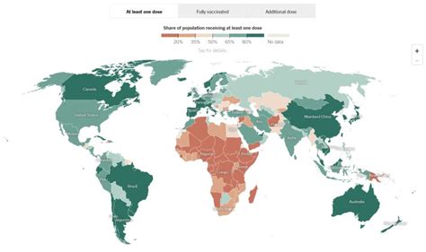 The New York Times Global Vaccination Map Should Be Called The World