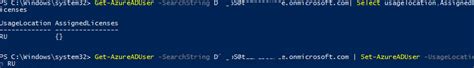 Назначение лицензий пользователям в Microsoft 365 Azuread с помощью Powershell Windows для