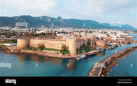 Kyrenia Castle Medieval Building And Historical Old Harbour In Kyrenia