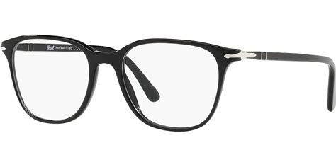 Persol Italian Handcrafted Black Soft Square Eyeglass Frames Eyedictive