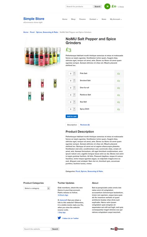 Simple Store – BizzThemes™