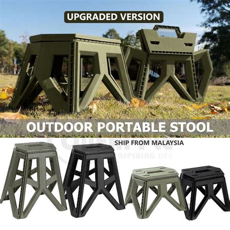 Foldable Step Stool Tall Holds Up To 120kg Plastic Foldable Step Stool
