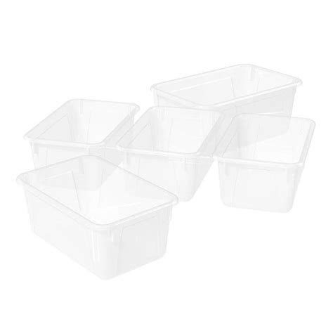Small Cubby Bin Translucent Pack Of 5