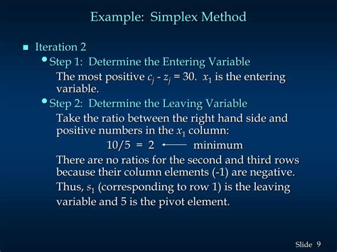 Ppt Example Simplex Method Powerpoint Presentation Free Download Id5109227