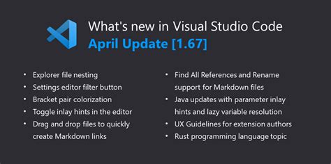 Visual Studio Code April