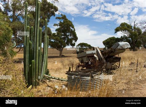 This Shot Was Taken On A Drought Affected Farm And Depicts Machinery Of