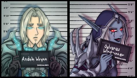 Anduin Wrynn Андуин Ринн Sylvanas Windrunner Сильвана Ветрокрылая