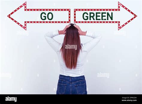 Text Showing Inspiration Go Green Business Approach Making More