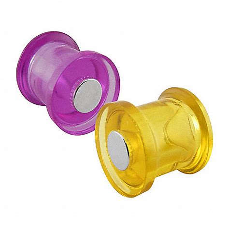 Master Magnetics Pasadores Empuje Magnéticos Amarllo Pq10 Tachuelas Magnéticas 23pa68 7509