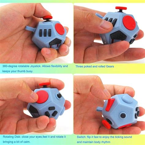Maner Figit Cube 2 Toys Upgraded 12 Sides Hand Dodecahedron Toy Every