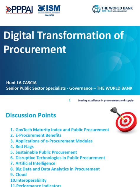 Hunt La Ism Digital Transformation Of Procurement Pdf Procurement