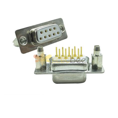 D Sub 9pin Connector Straight Male Female Through Hole 9pin 2 Rows Bur