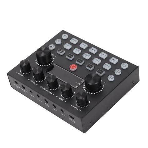 Sound Mixer Mélangeur Carte Son en Direct et Interface Console de Carte Son Effets de