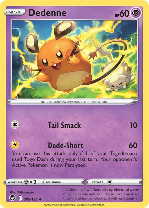 Dedenne 085 195 Pokémon Myp Cards
