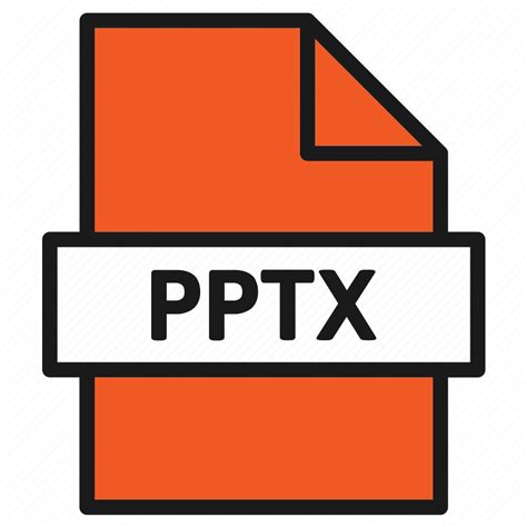 Document Extension File Format Power Point Powerpoint Pptx Icon