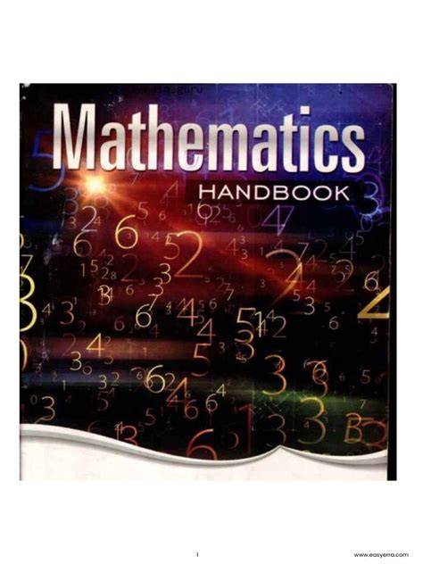 mathematics handbook of formulas pdf
