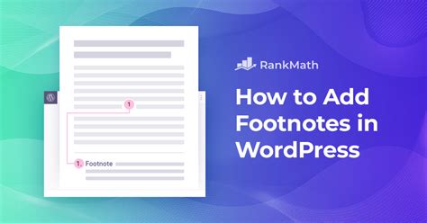 How To Add Footnotes In WordPress The Easy Way Rank Math