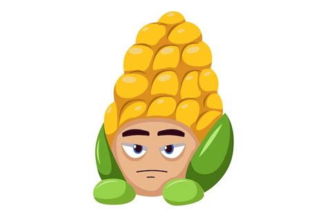 Premium Vector Cute Corn Character Design Illustration