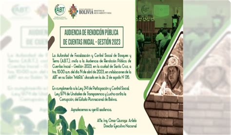 Informe De Rendición Pública De Cuentas Inicial Gestión 2023
