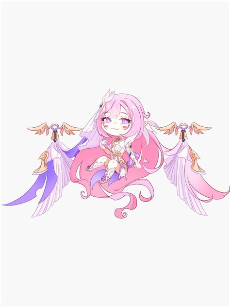 Honkai Impact 3rd Elysia Herrscher Of Human Ego Chibi Sticker For