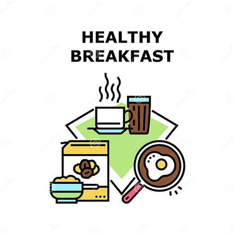 Ilustración Vectorial De Icono De Desayuno Saludable Ilustración Del