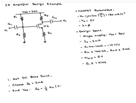 Mosfet How To Bias A Common Source Amplifier Electrical