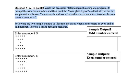 solved question 17 10 points write the necessary