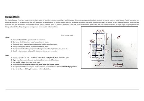 Kitchen Design Project Housing And Design Year 12 Tce Thinkswap