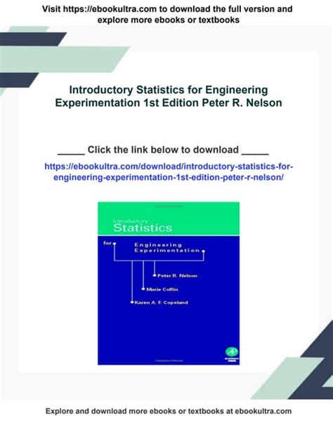 Application Of Statistics In Engineering Technology Programs Pdf