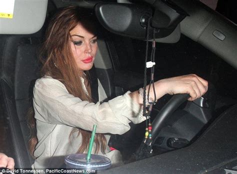 Lindsay Lohan Arrested After Clipping A Pedestrian With Her Car And